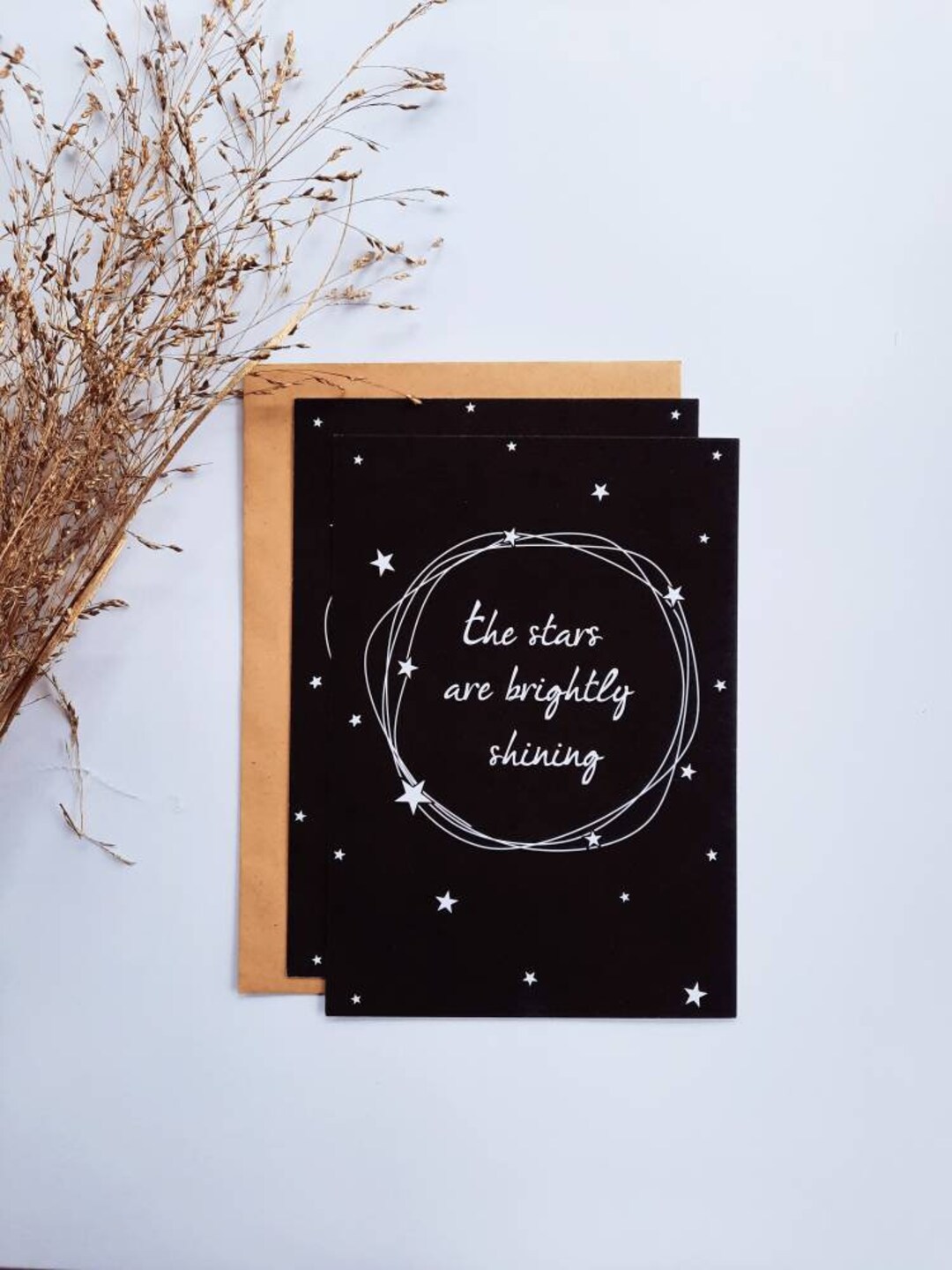 Two Christmas Posters 'the Stars' A5 Format - Etsy