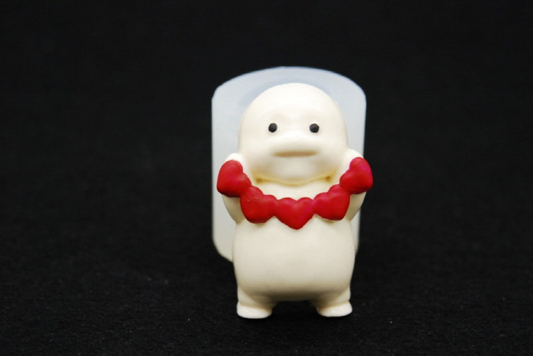 Silicone Mold 2D Heart Jibang Casting Mold, Candle, Raysin, Decoration ...