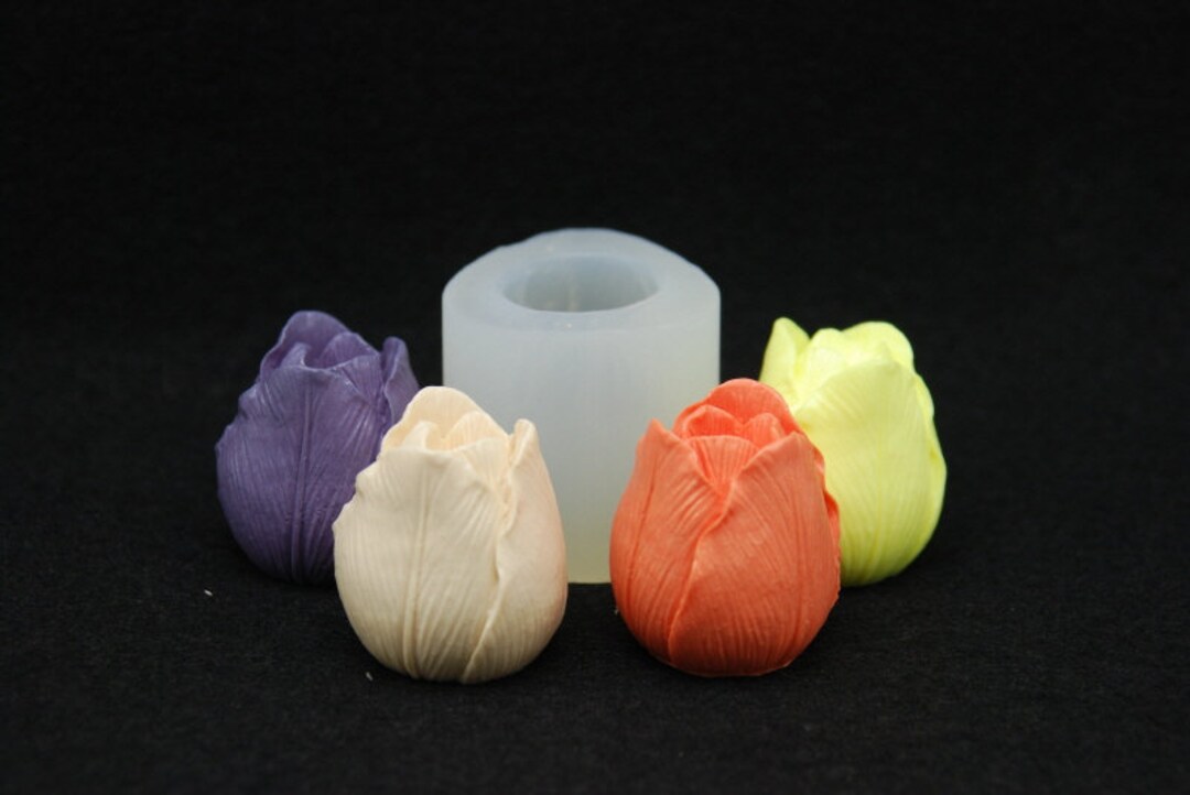 Silicone Mold Tulip Bud Casting Mold, Candle, Raysin, Decoration ...