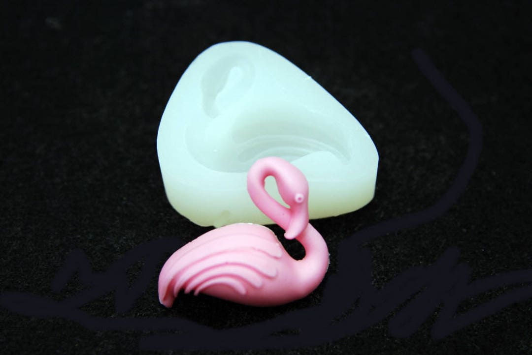 Silicone Mold 2D Flamingo Casting Mold, Candle, Raysin, Decoration ...