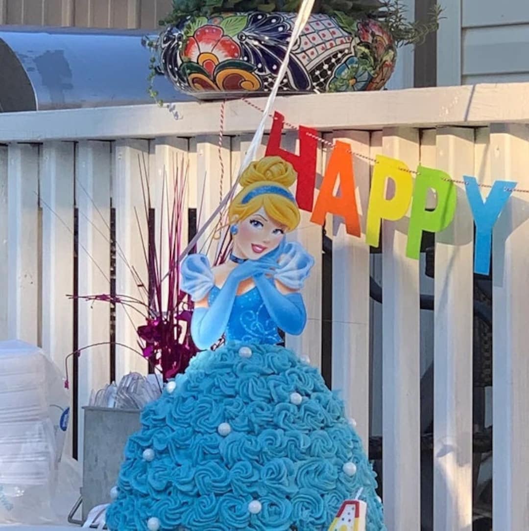 Cinderella Cake Topper/ Cinderella Cake/ Princess Cake Topper ...
