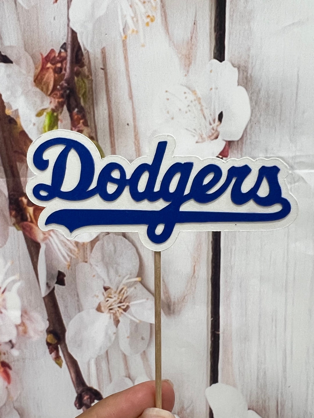 LA Dodgers Cupcake Topper/ Dodgers Cupcake Toppers - Etsy