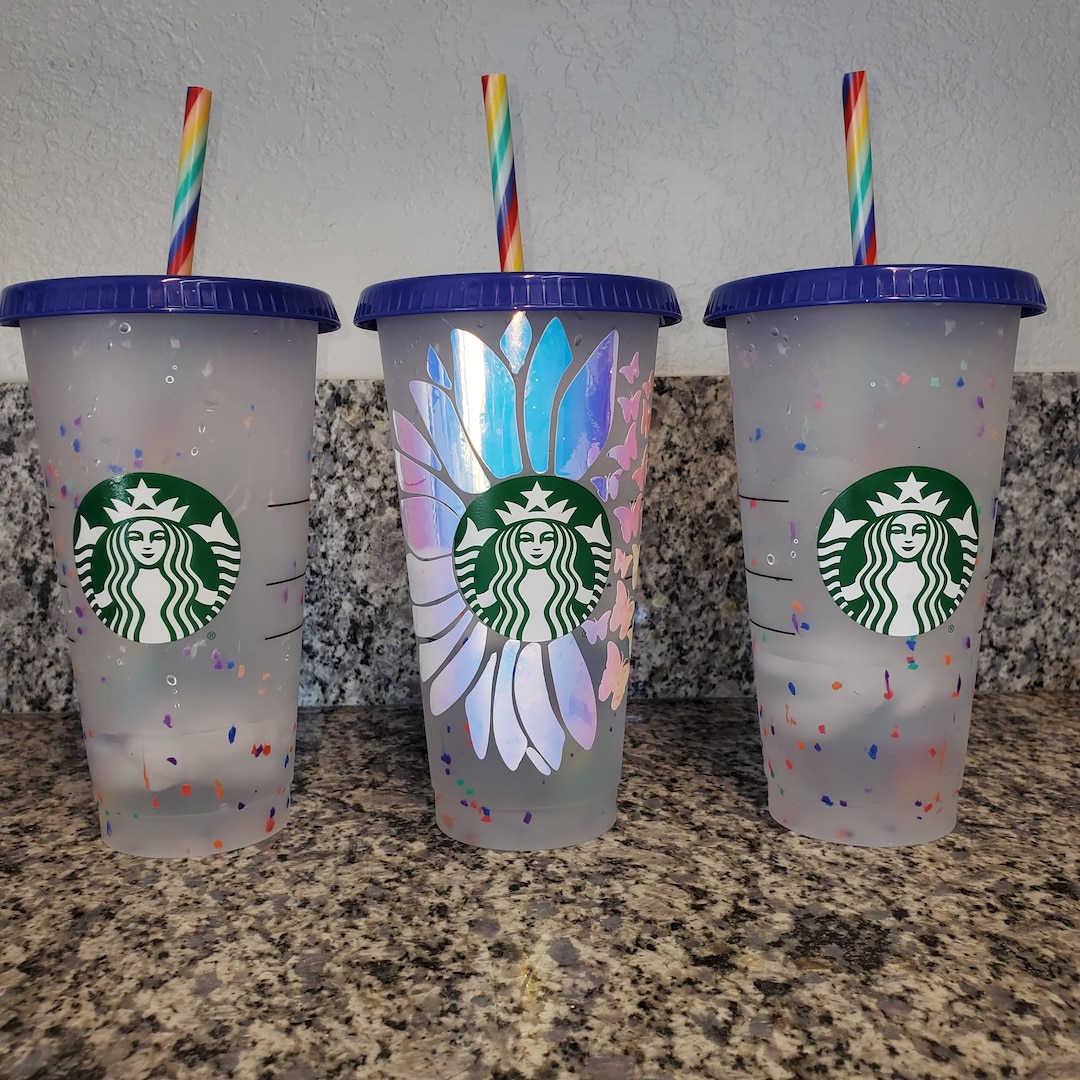 Starbucks Confetti Color Changing Cup Venti Cold Cup Color Changing ...