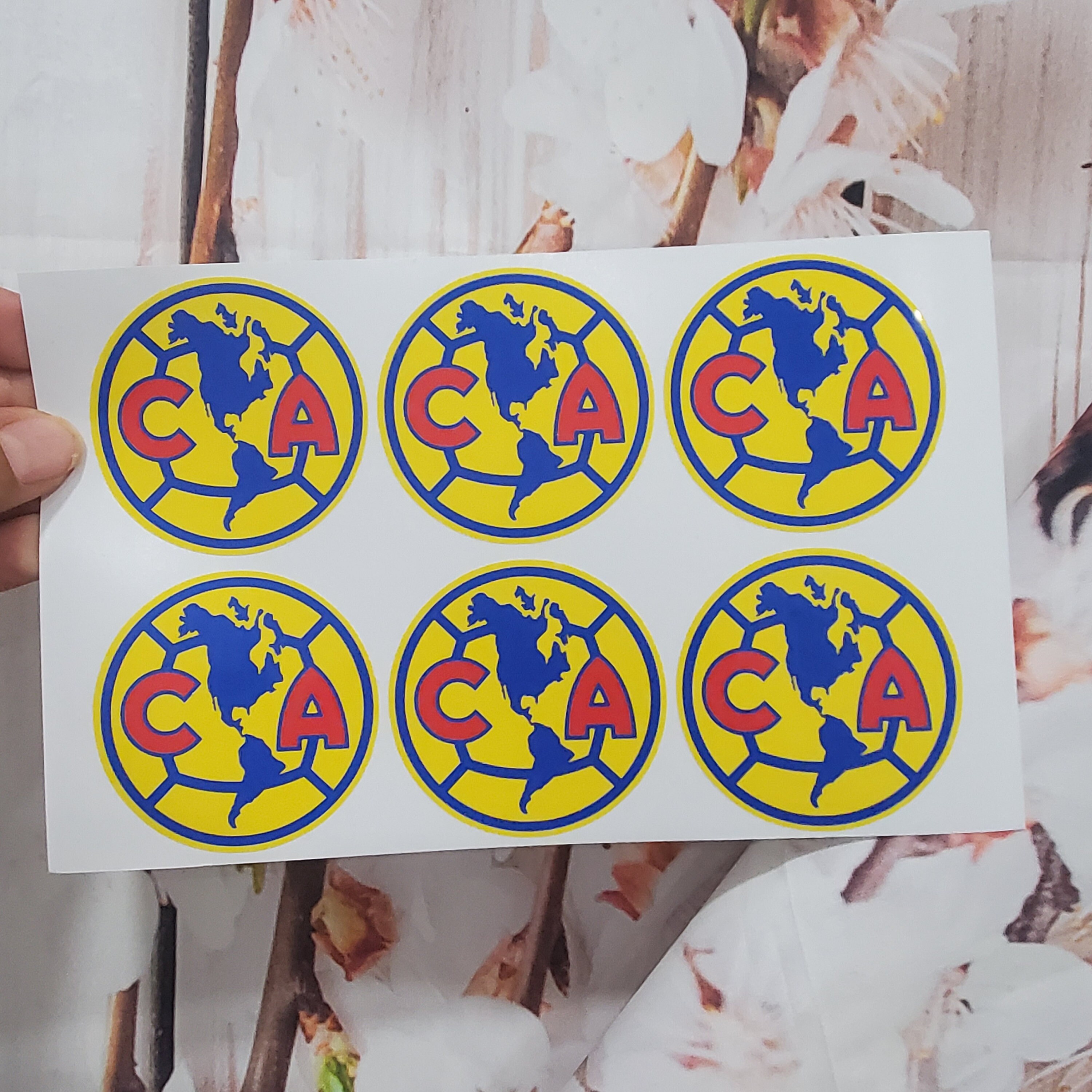 Club America Stickers/ Club America Soccer Stickers/ Soccer Stickers - Etsy