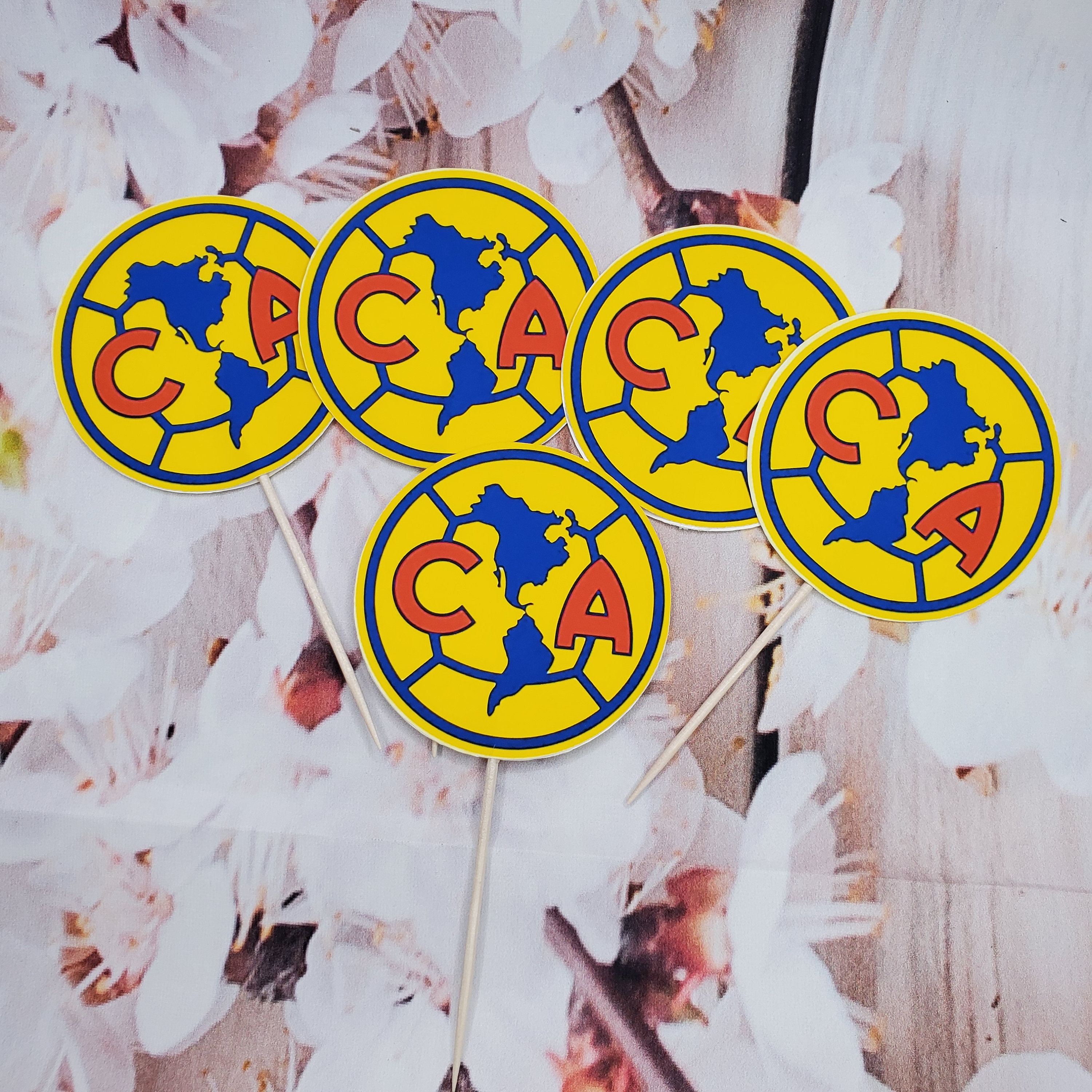 Club America Cupcake Toppers/ Las Aguilas del America Cupcake Toppers ...