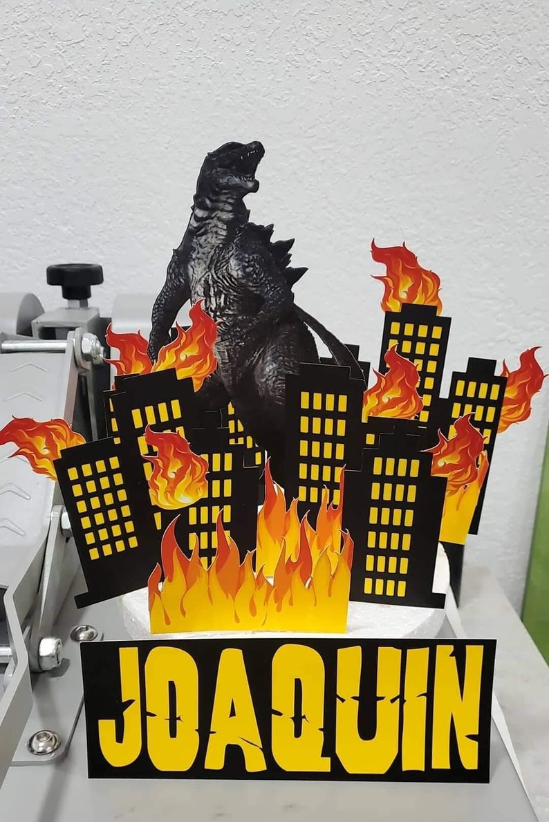 Godzilla Cake Topper/ Godzilla Cake/ Godzilla Birthday/ - Etsy