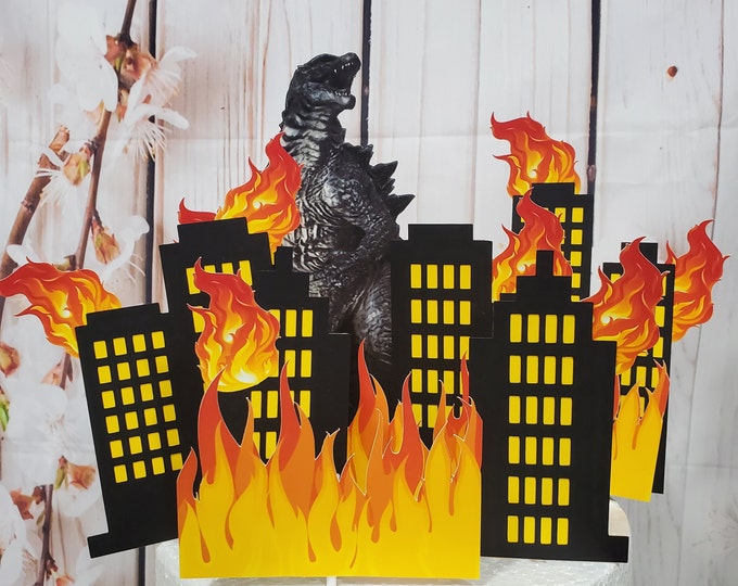 Godzilla Cake Topper Digital File/ Godzilla Cake/ Godzilla - Etsy
