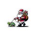 Turtle Reptile Santa Claus Sticker Perfect Sea Turtle Christmas Gift ...