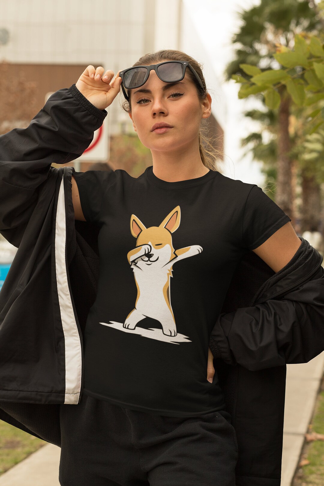 Dabbing Corgi Shirt, Funny Dab Dance Dog Gift, Corgi Women's T-shirt - Etsy