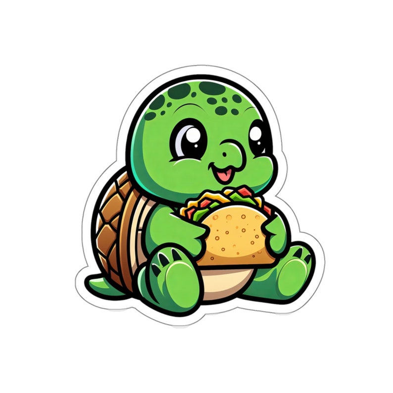 Sea Turtle Taco Sticker Perfect Turtle Food Gift for Reptile Lovers - Etsy