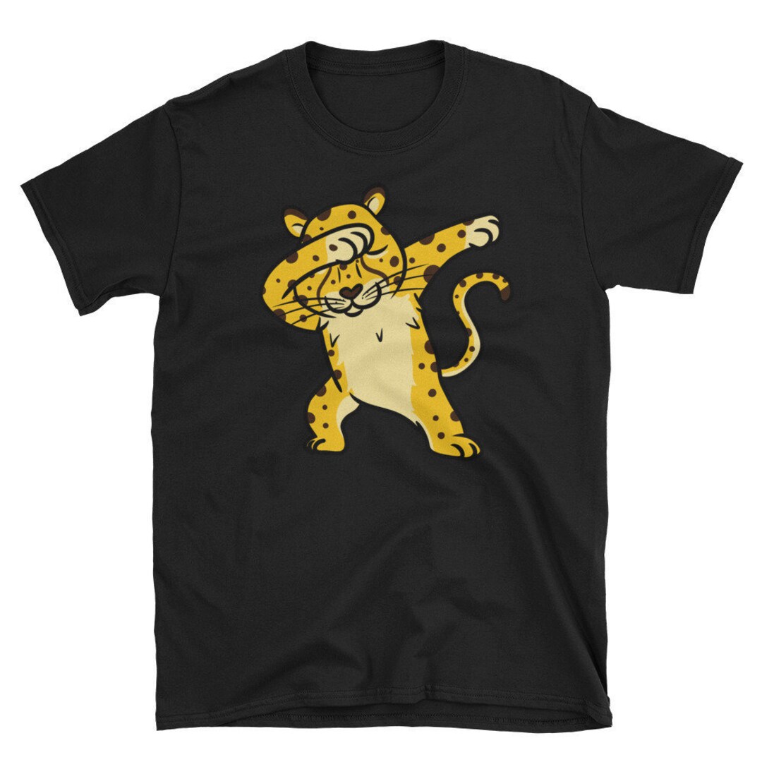 Dabbing Cheetah Dab Dance Shirt, Funny Cheetah T-shirt, Cheetah Animal ...
