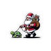 Turtle Reptile Santa Claus Sticker Perfect Sea Turtle Christmas Gift ...