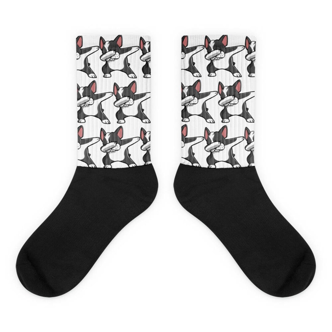 Funny Dabbing Boston Terrier Socks Cute Boston Terrier Gift - Etsy