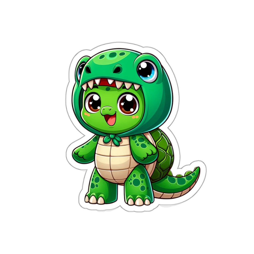Sulcata Tortoise T-rex Dinosaur Sticker Perfect Tortoise Tyrannosaurus ...