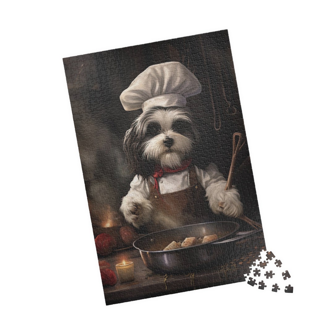 Havanese Dog Chef 1014 Piece Jigsaw Puzzle Perfect Havanese Cooking ...