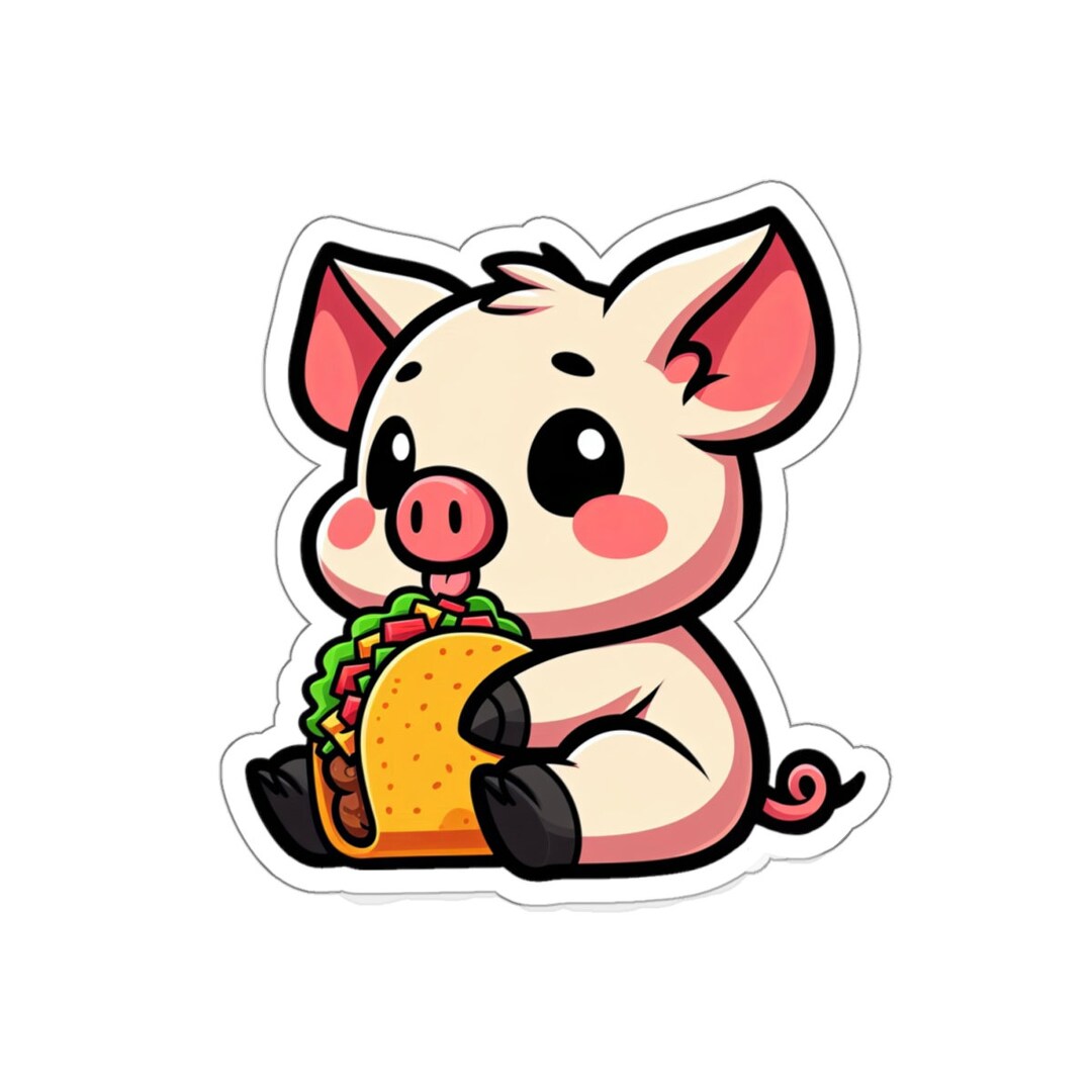 Mini Pig Taco Sticker Perfect Mini Pig Food Gift for Pet Lovers - Etsy