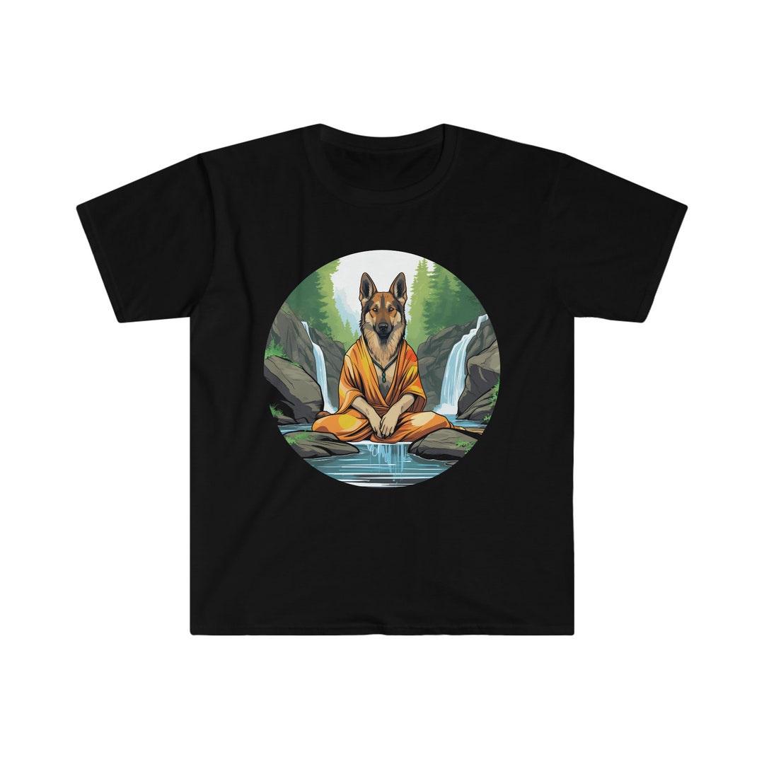 German Shepherd Dog Zen Garden T-shirt Perfect GSD Meditation Gift for ...