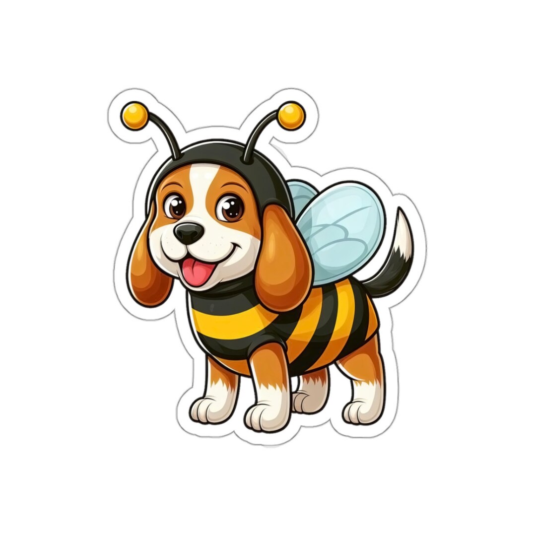 Beagle Bee Sticker Perfect Beagle Animal Gift for Dog Lovers - Etsy