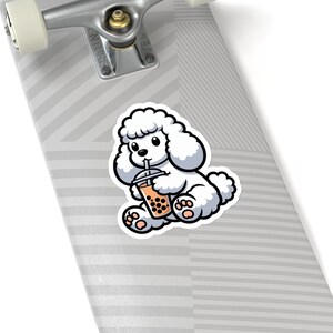 Standard Poodle Bubble Tea Sticker Perfect Poodle Boba Gift for Dog ...