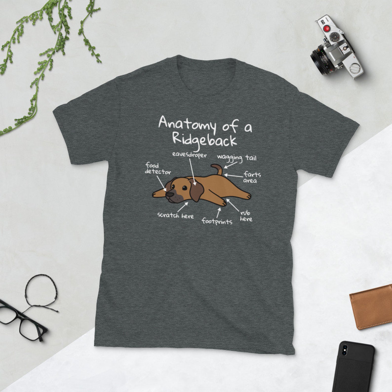 Anatomy of A Rhodesian Ridgeback T-shirt Rhodesian Ridgeback | Etsy