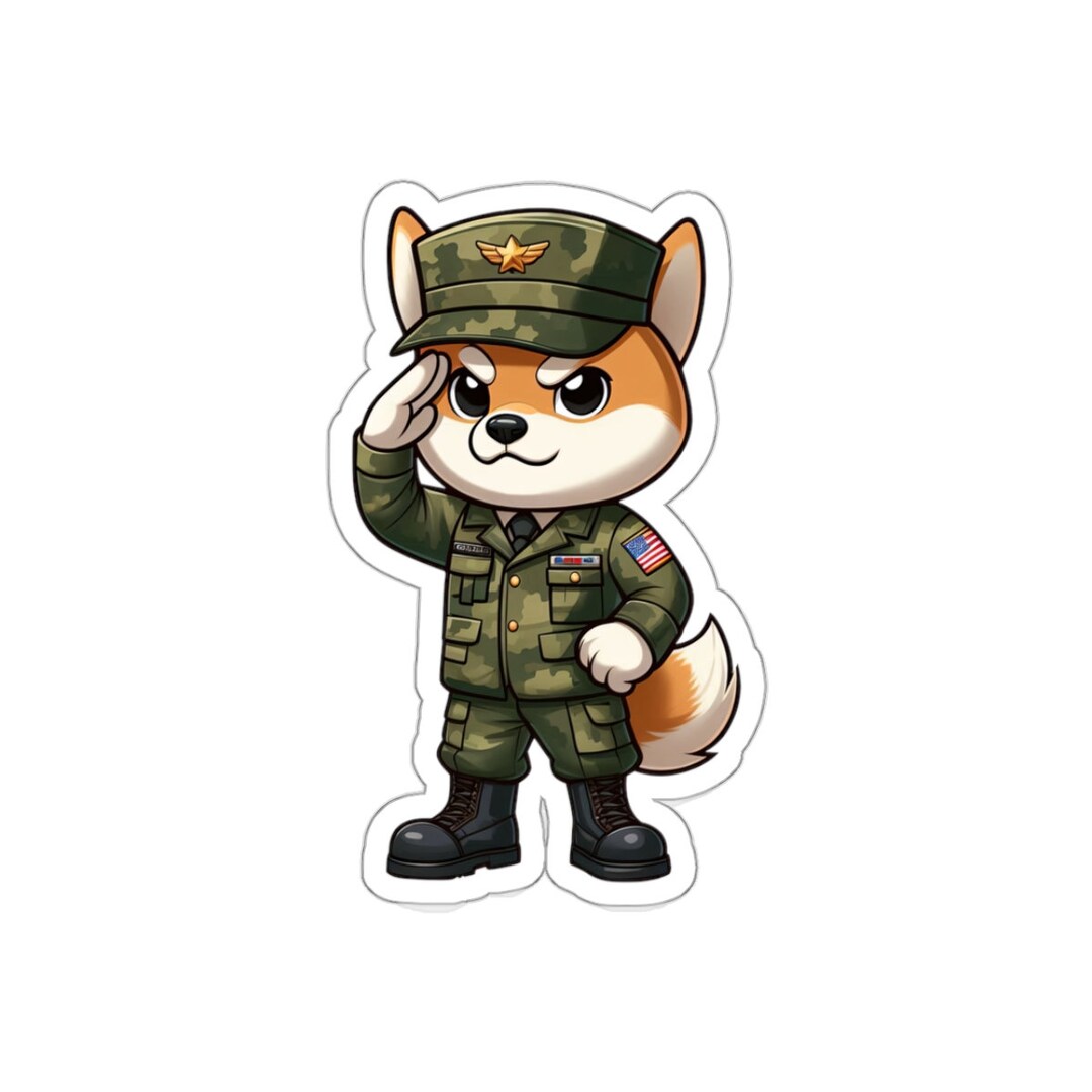 Shiba Inu Army Sticker Perfect Shiba Military Gift for Dog Lovers - Etsy