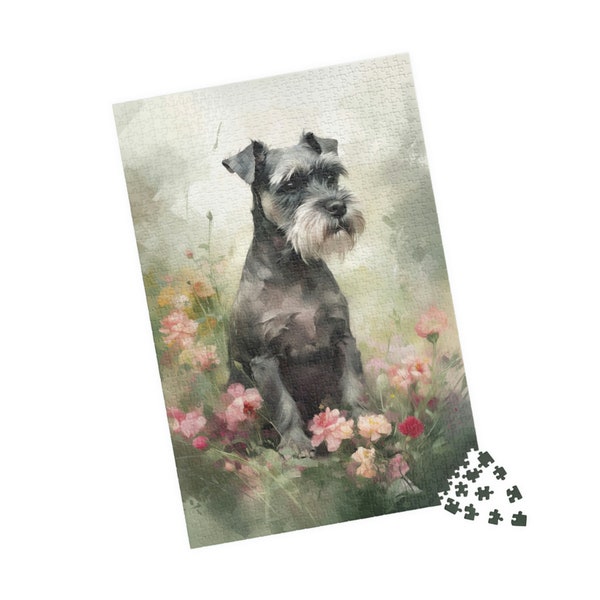 Miniature Schnauzer Puzzle - Etsy