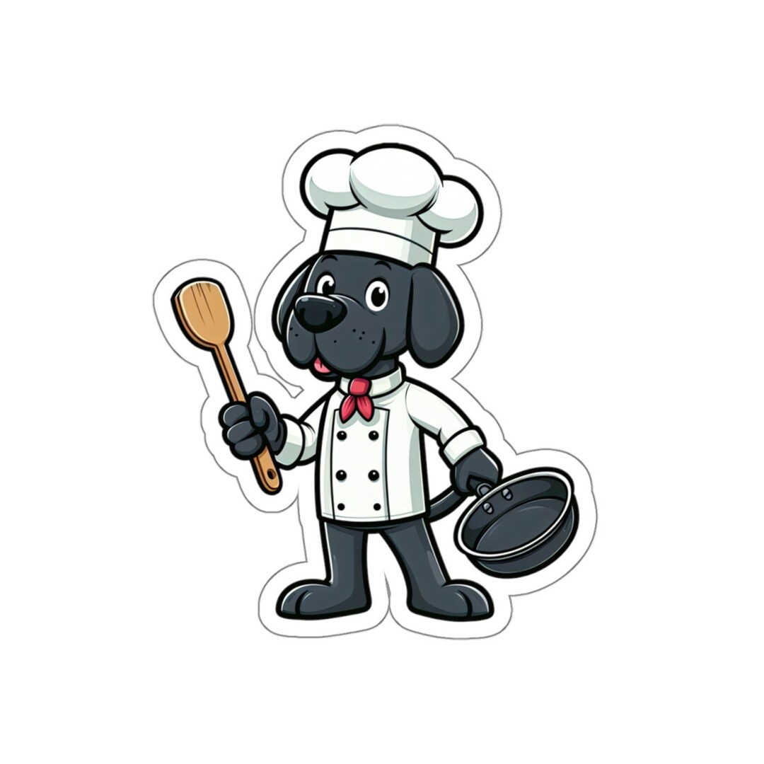Great Dane Chef Sticker Perfect Great Dane Cooking Gift for Dog Lovers ...