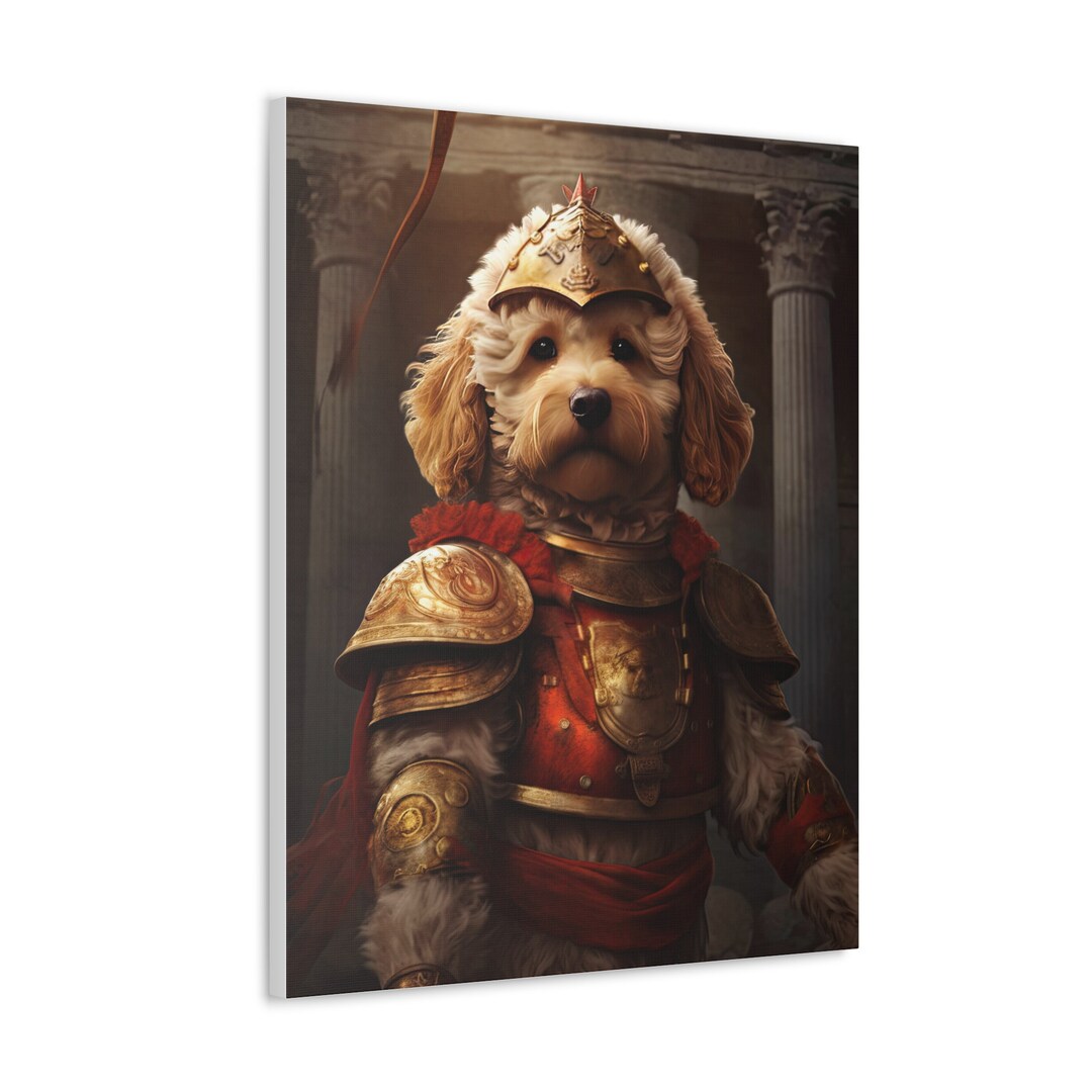 Goldendoodle Dog Roman Canvas Gallery Wrap Perfect Golden Doodle ...