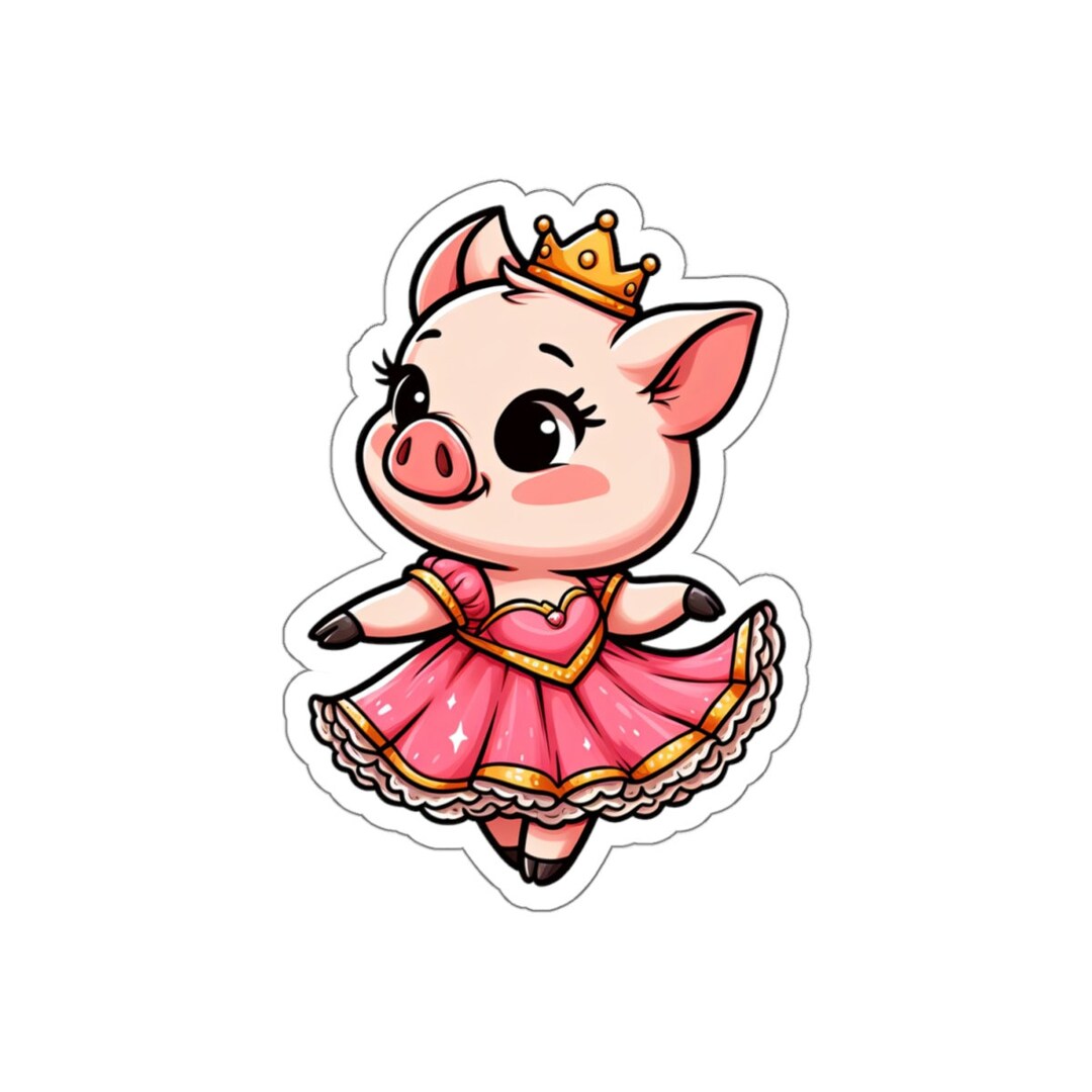 Mini Pig Princess Sticker Perfect Mini Pig Queen Gift for Pet Lovers - Etsy