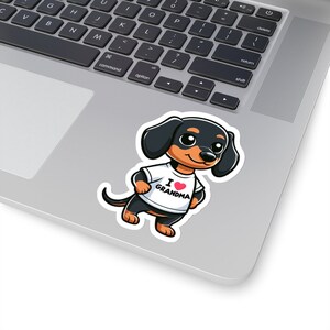 Dachshund Dog I Love Grandma Sticker Perfect Doxie Grandmother Gift for ...