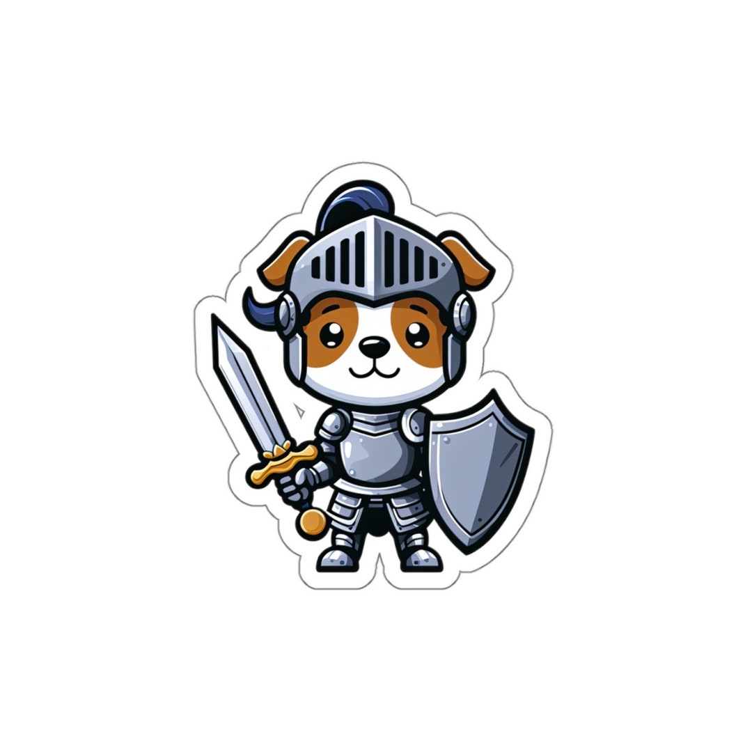 Jack Russell Terrier Dog Knight Sticker Perfect Jack Russell Medieval ...
