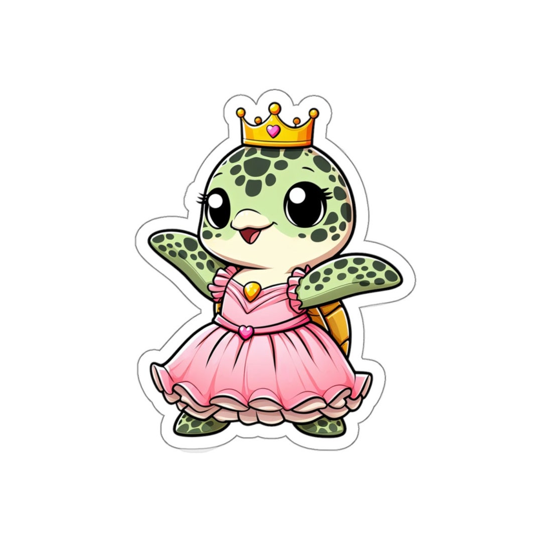 Sea Turtle Princess Sticker Perfect Turtle Queen Gift for Reptile ...