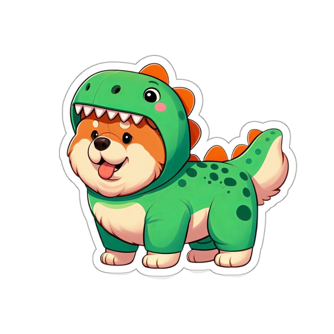 Chow Chow T-rex Dinosaur Sticker Perfect Chow Chow Tyrannosaurus Gift ...
