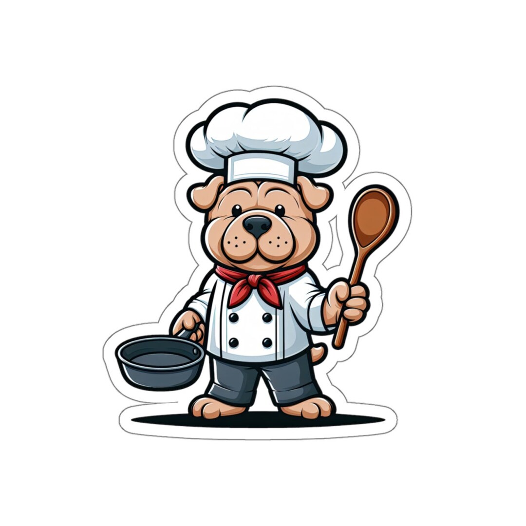 Shar Pei Chef Sticker Perfect Shar Pei Cooking Gift for Dog Lovers - Etsy