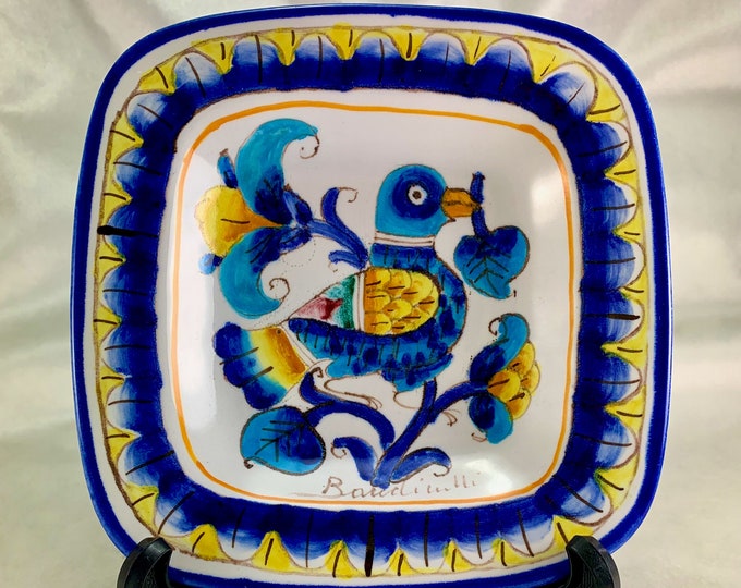 Vintage Italy Ceramic Baudinelli for Romano Innocenti Bird Cottura ...