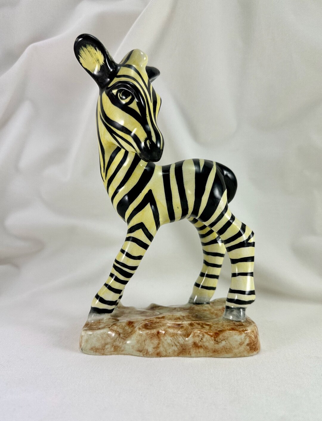 Vintage England Staffordshire Ceramic Myott Son & Co Goldscheider Zebra ...