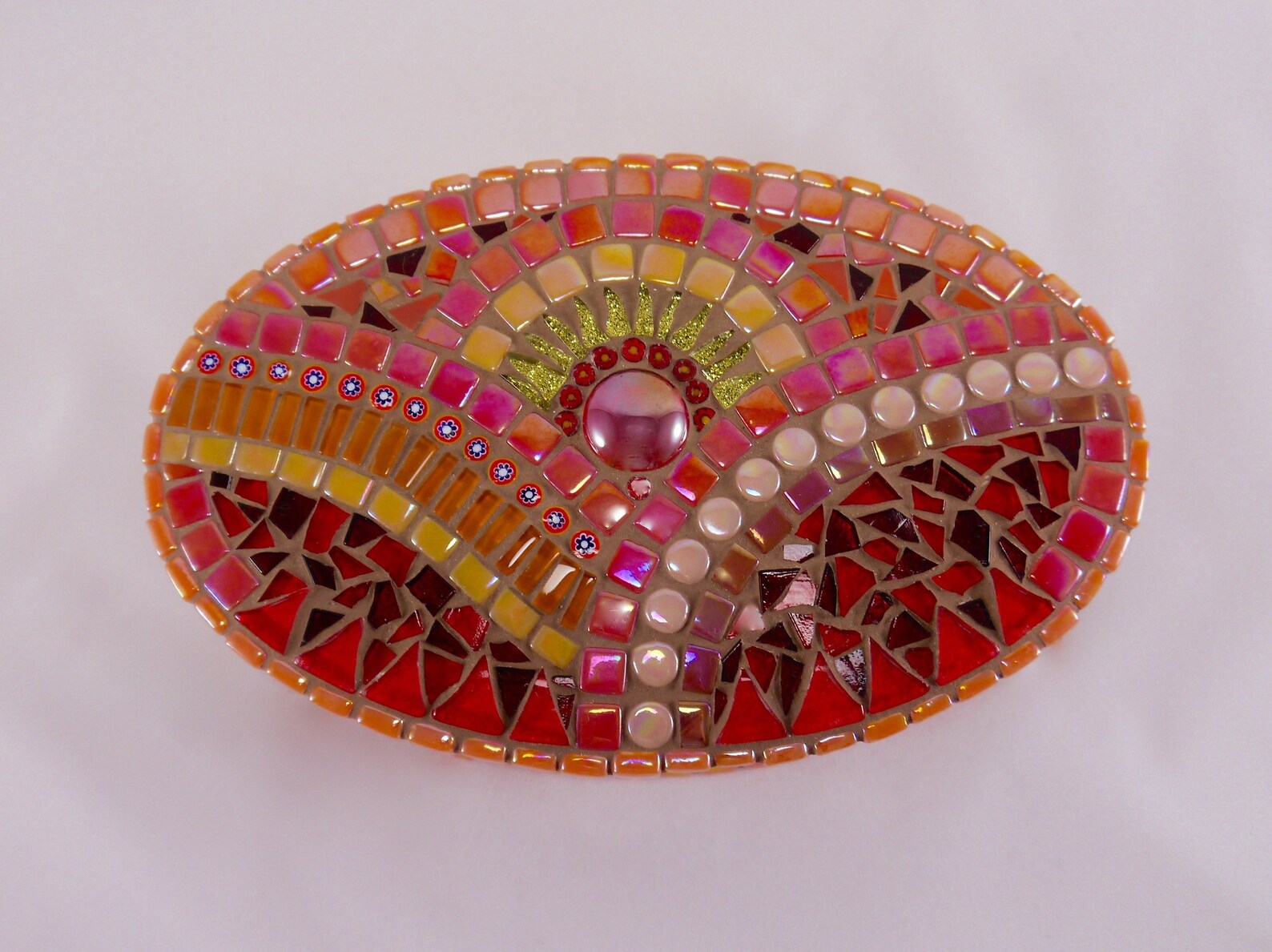 Mosaic Sunset Rosewood Jewellery Box - Etsy