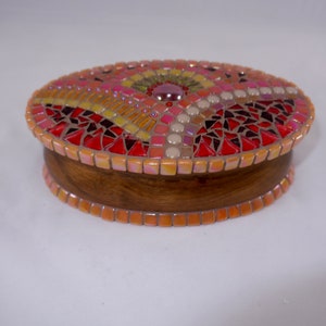Mosaic Sunset Rosewood Jewellery Box - Etsy