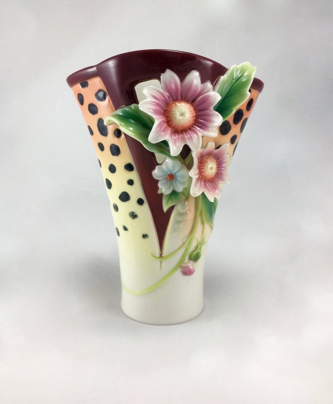 Franz Collection Porcelain Africa Safari Cheetah Vase - Etsy