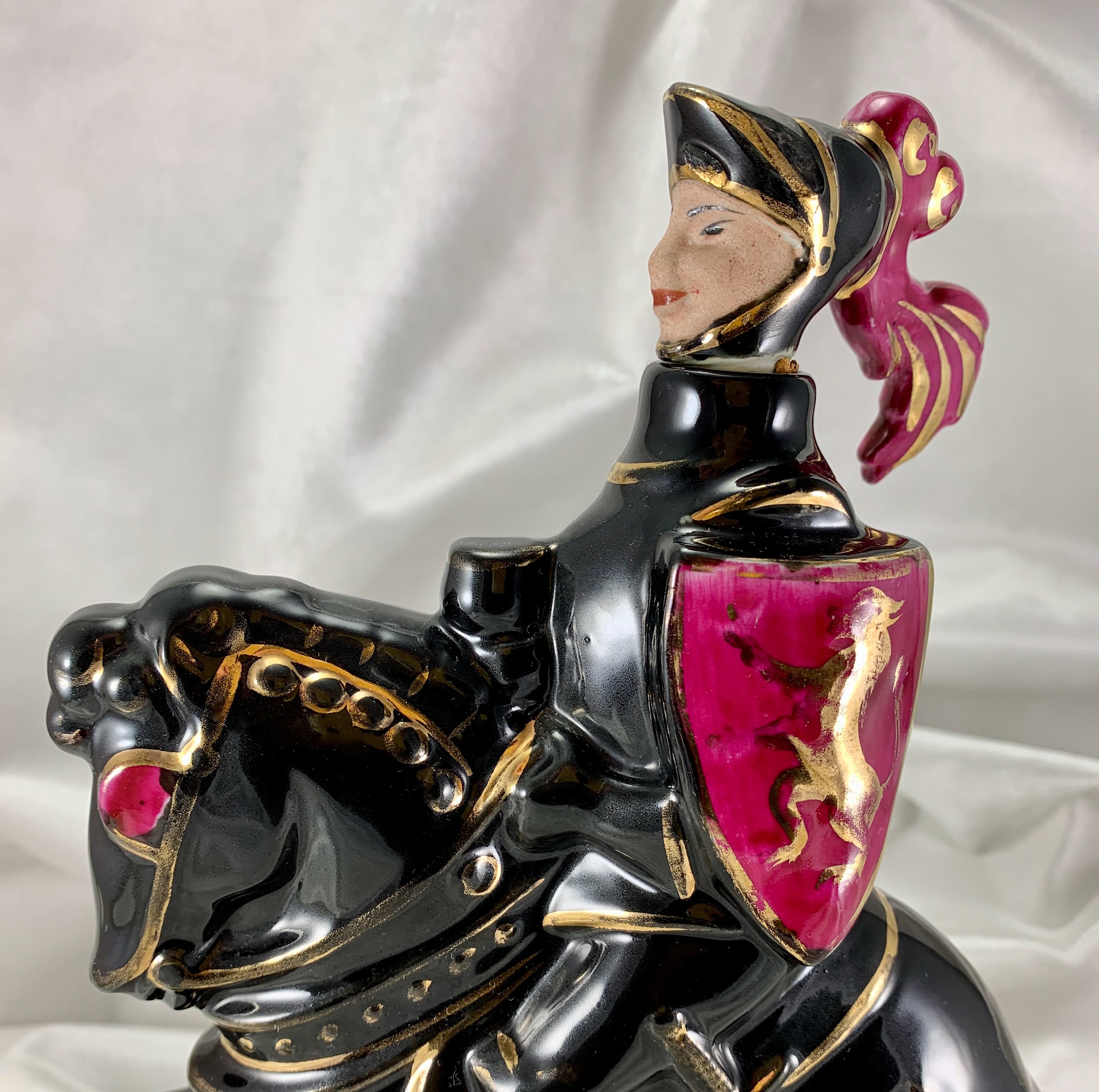 Vintage France Armagnac Knight on Horse Decanter Bottle | Etsy