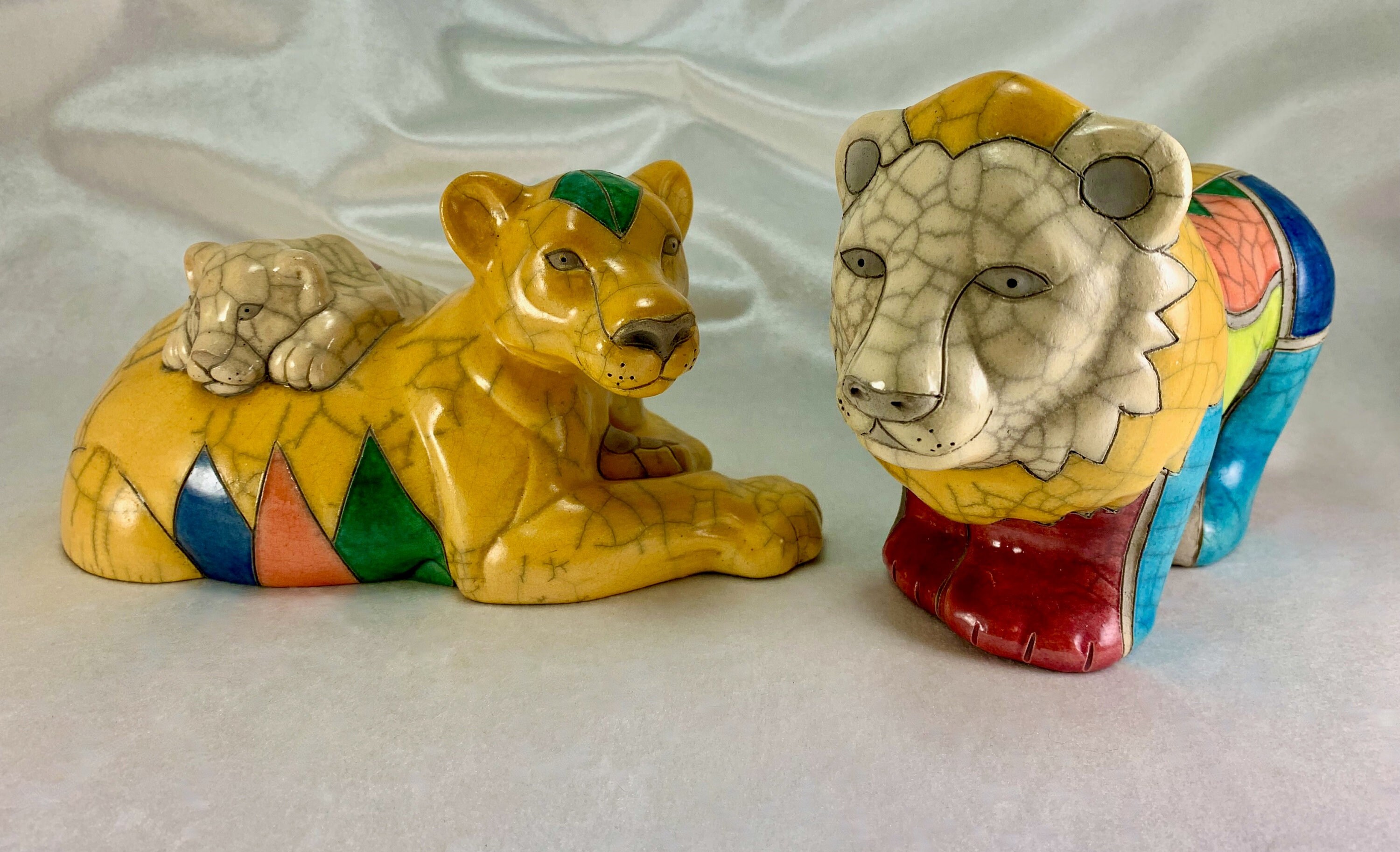 Vintage Raku Pottery Meerkat Figurines Sculpture Art & Collectibles ...