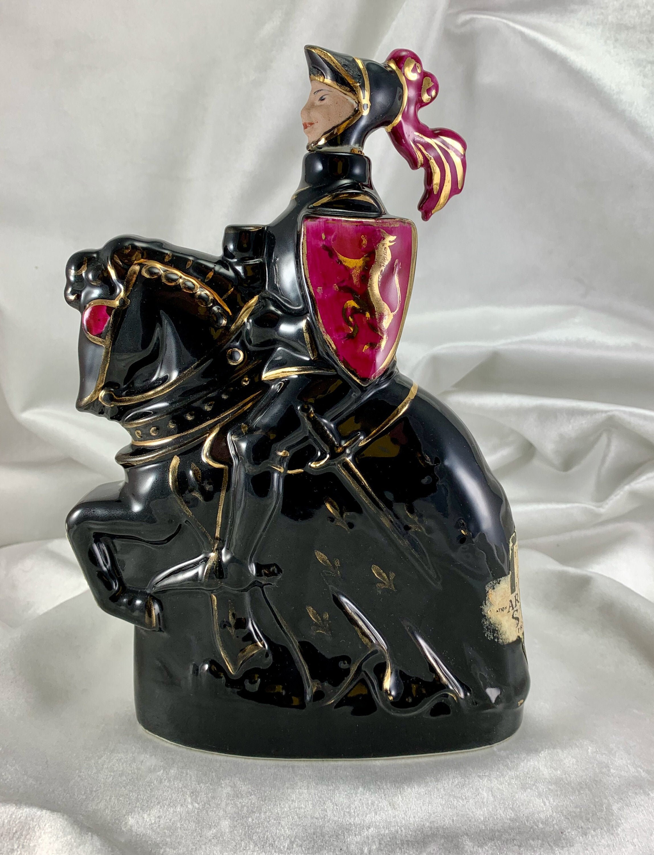 Vintage France Armagnac Knight on Horse Decanter Bottle | Etsy