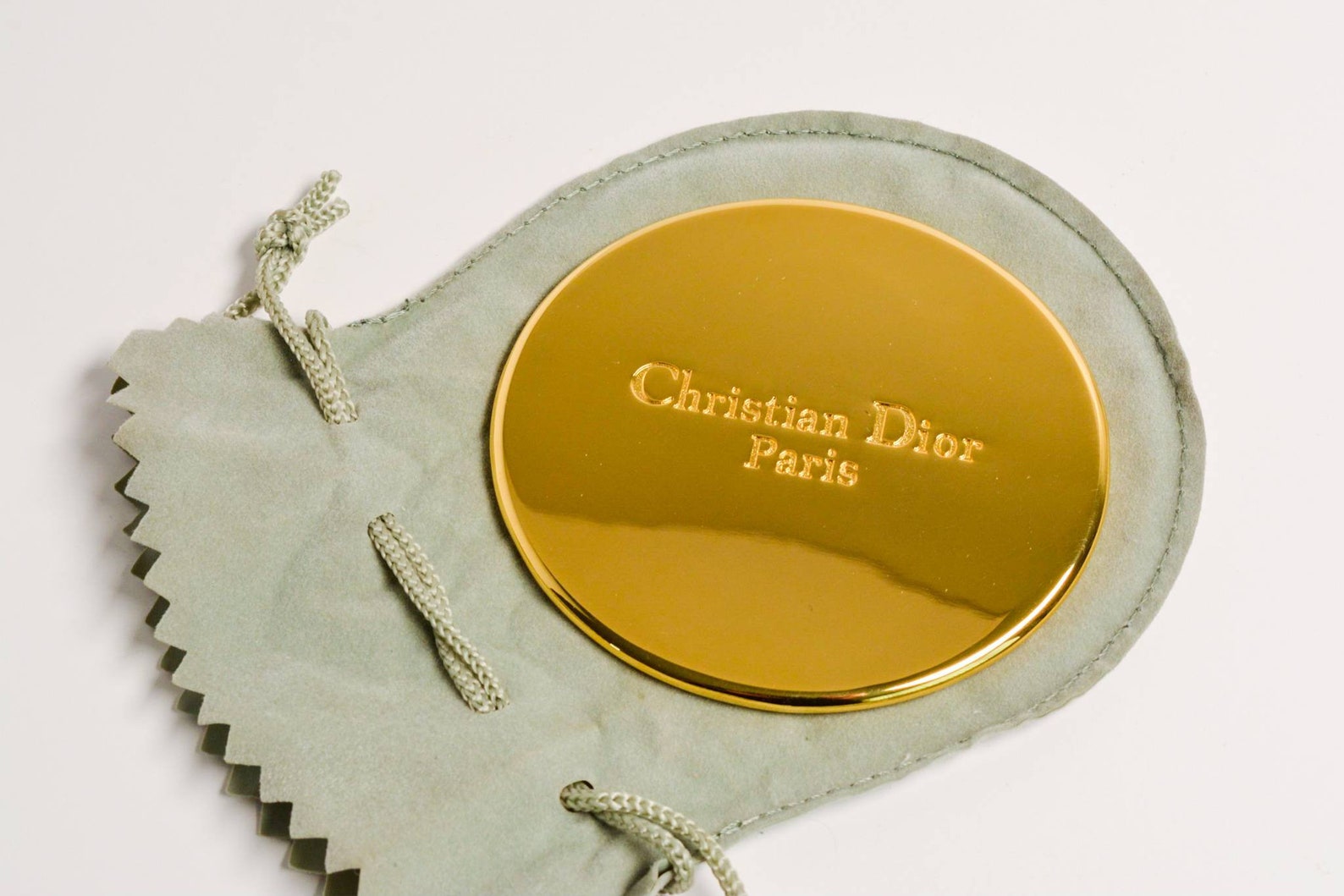 Christian Dior Vintage Pocket Mirror con accesorio de bolsa de | Etsy