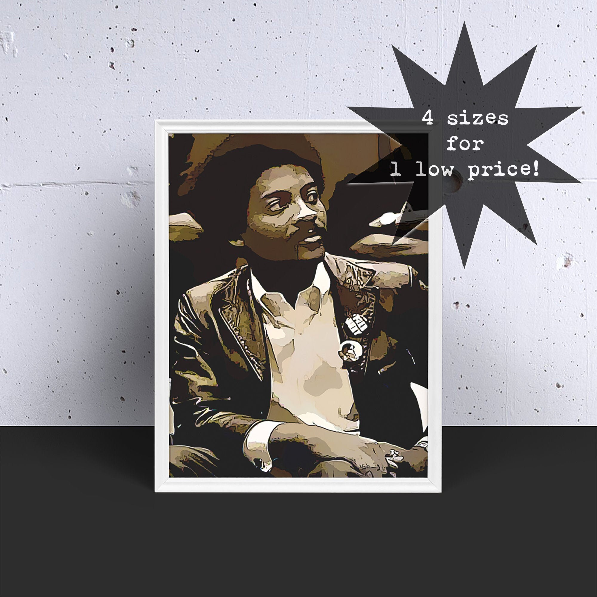 Bunchy Carter - Black Empowerment Digital Painting Wall Art Poster ...