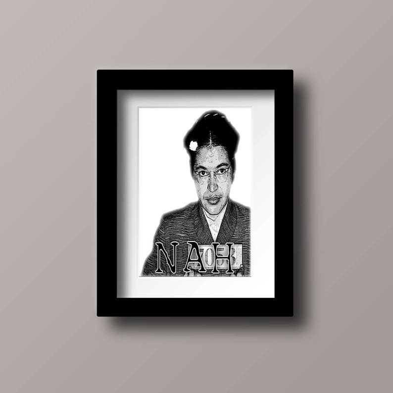 Rosa Parks nah Printable Black History Art - Etsy