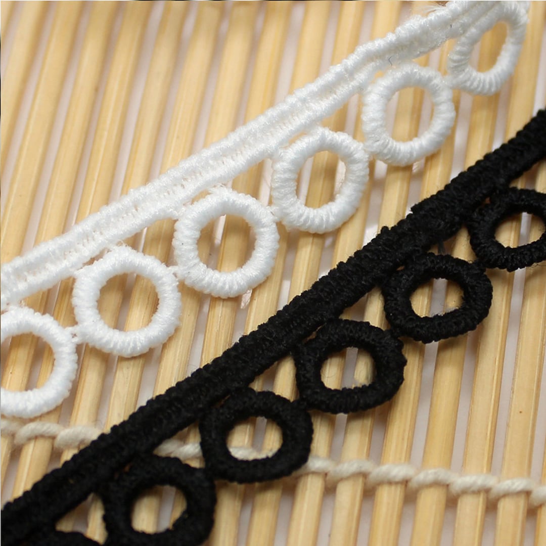 5 Yards Small Circle Milk Lace Lace Trim, Great for Home Decor ...