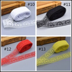 5 Yards Semicircle Lace Polyester Lace Trim, Great for Home Decor ...