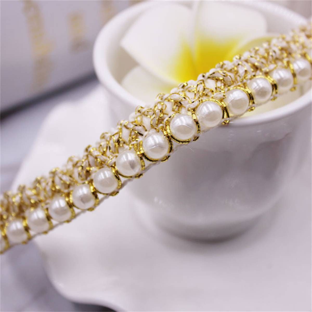 Manual Nail Bead Pearl Trimcrochet Lace With Trim Jewelry - Etsy