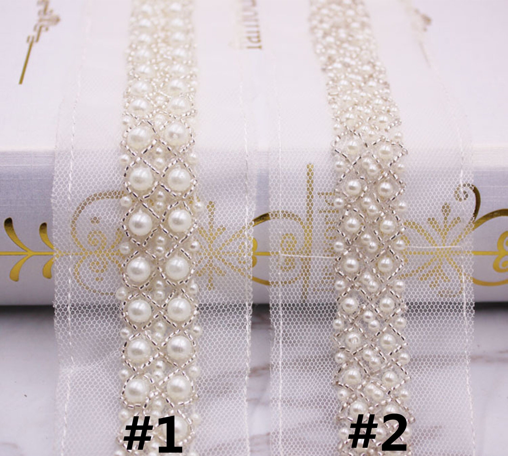 1 Yards Rhinestone Nail Bead Trimgreat for Home Decor & - Etsy