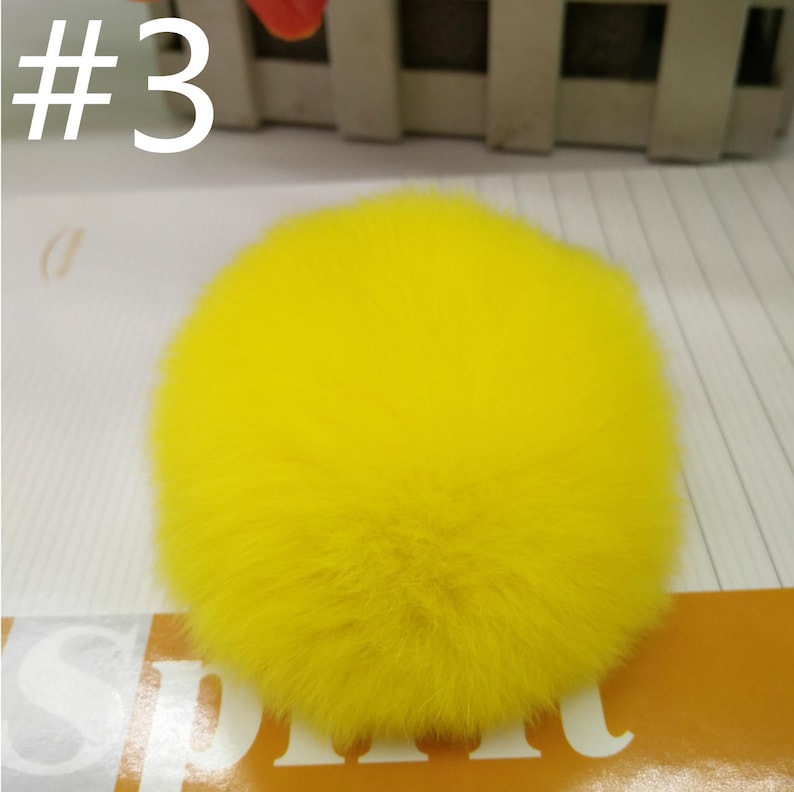 5pcs.8cmQuality Genuine Rabbit fur Pom Pom Large Fur Balls | Etsy